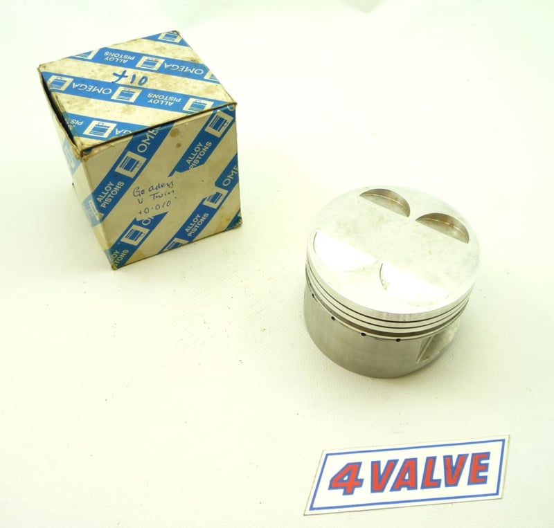 Omega piston 90.25mm for 1000cc Weslake - Godden V-twins...